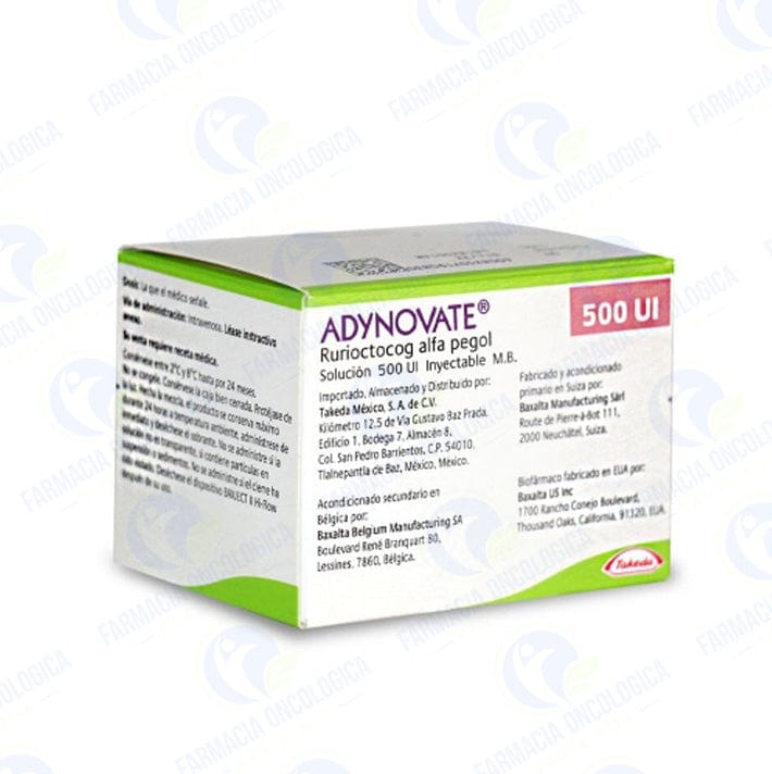 Adynovate 500Ui - Rurioctocog alfa pegol – Farmacia Santa Rita