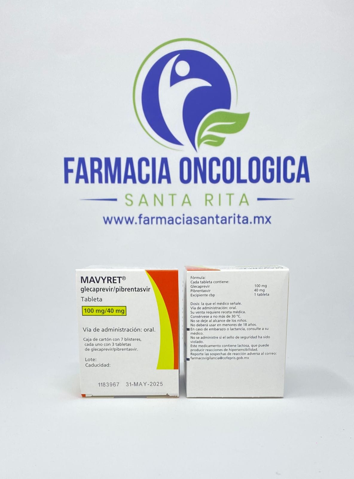 Mavyret - Glecaprevir 100mg, Pibrentasvir 40mg – Farmacia Santa Rita