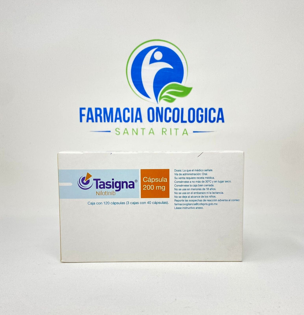 Tasigna 200 mg con 120 capsulas - Nilotinib 200 mg con 120 capsulas ...