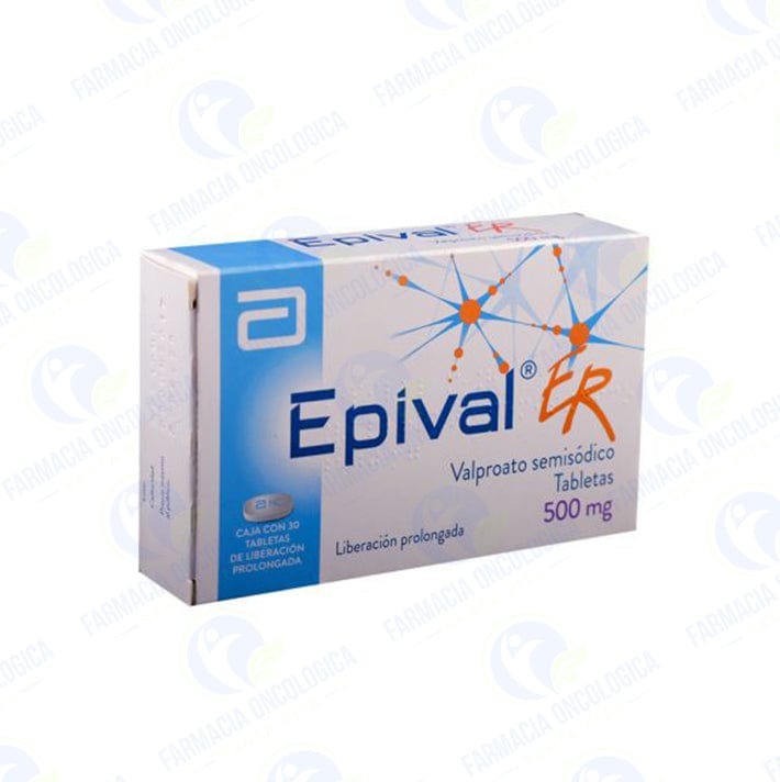Epival ER 500 mg con 30 tabletas - Valproato Semisodico 500 mg 30 tab ...