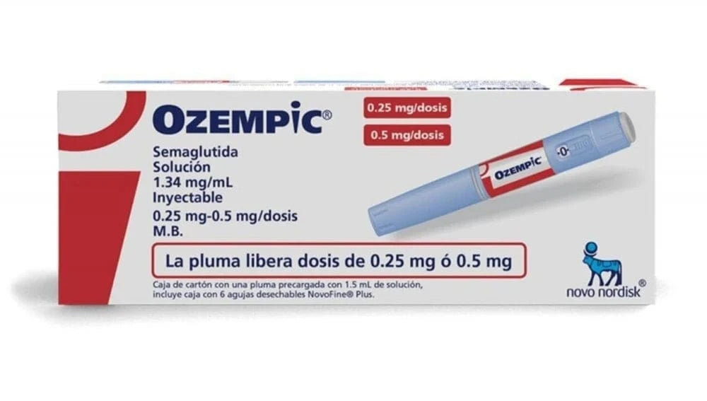 Ozempic Rojo 1.34mg solucion inyectable - Semaglutida 1.34mg solucion ...