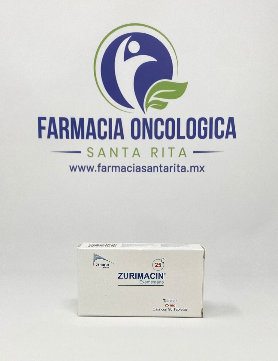 Zurimacin 25mg c 90 tabletas - Exemestano 25mg – Farmacia Santa Rita